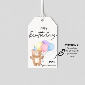 Happy Birthday Gift Tag | Happy Birthday | Appreciation Label | Happy ...