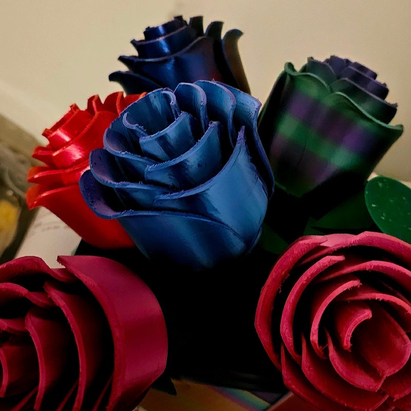 Printed Roses - Etsy