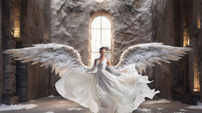 6 X Digital Backdrops Angel Wings Digital Backgrounds - Etsy Australia