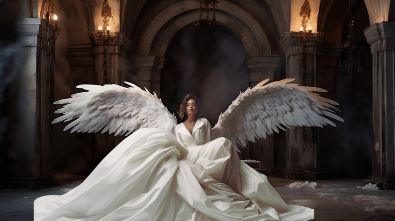 6 X Digital Backdrops Angel Wings Digital Backgrounds - Etsy Australia