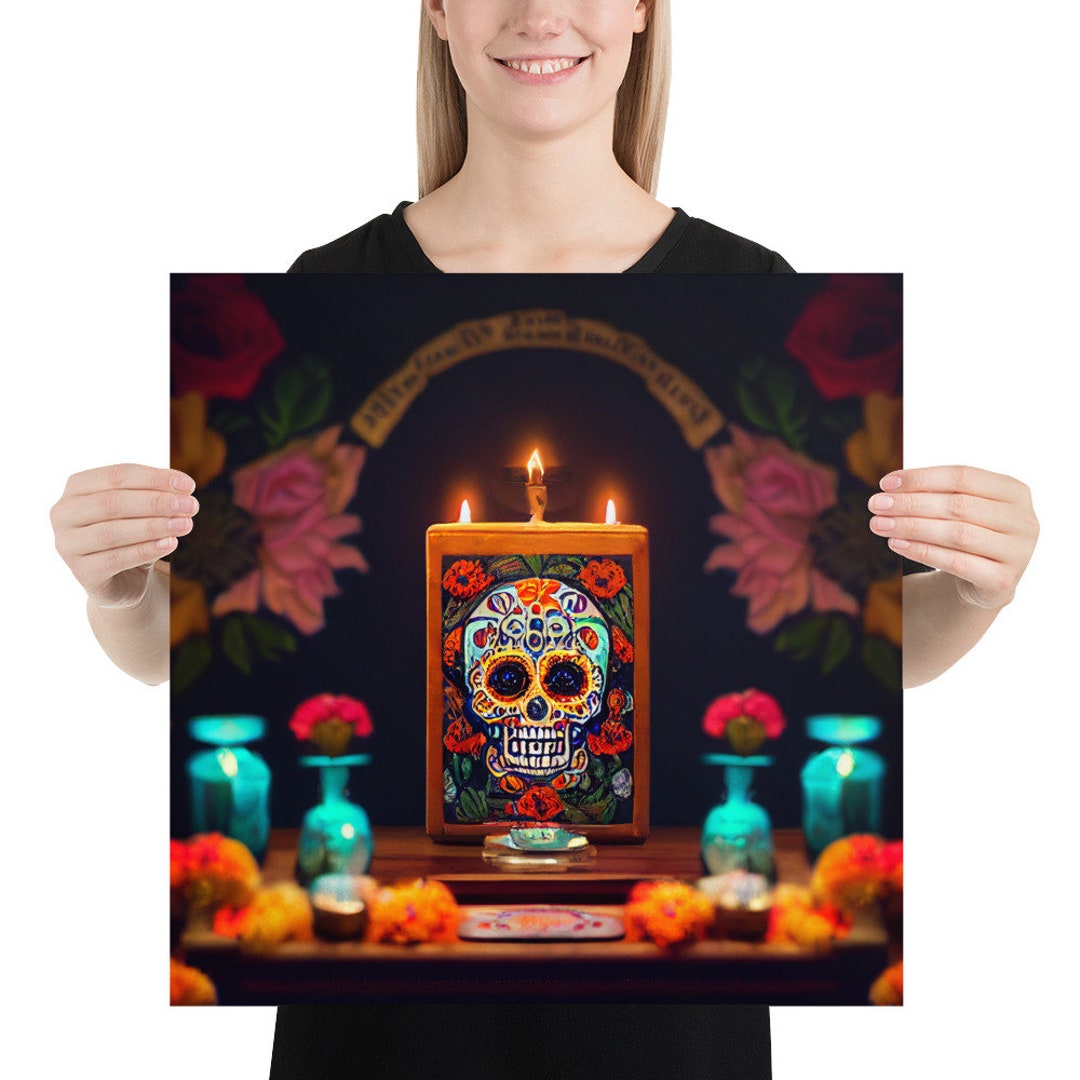 Dia De Los Muertos Altar Poster 1 - Etsy