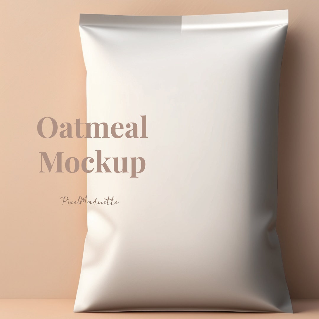 Potato Chip Bag Label Mockup , Oatmeal Mockup, Cereal Box Template ...