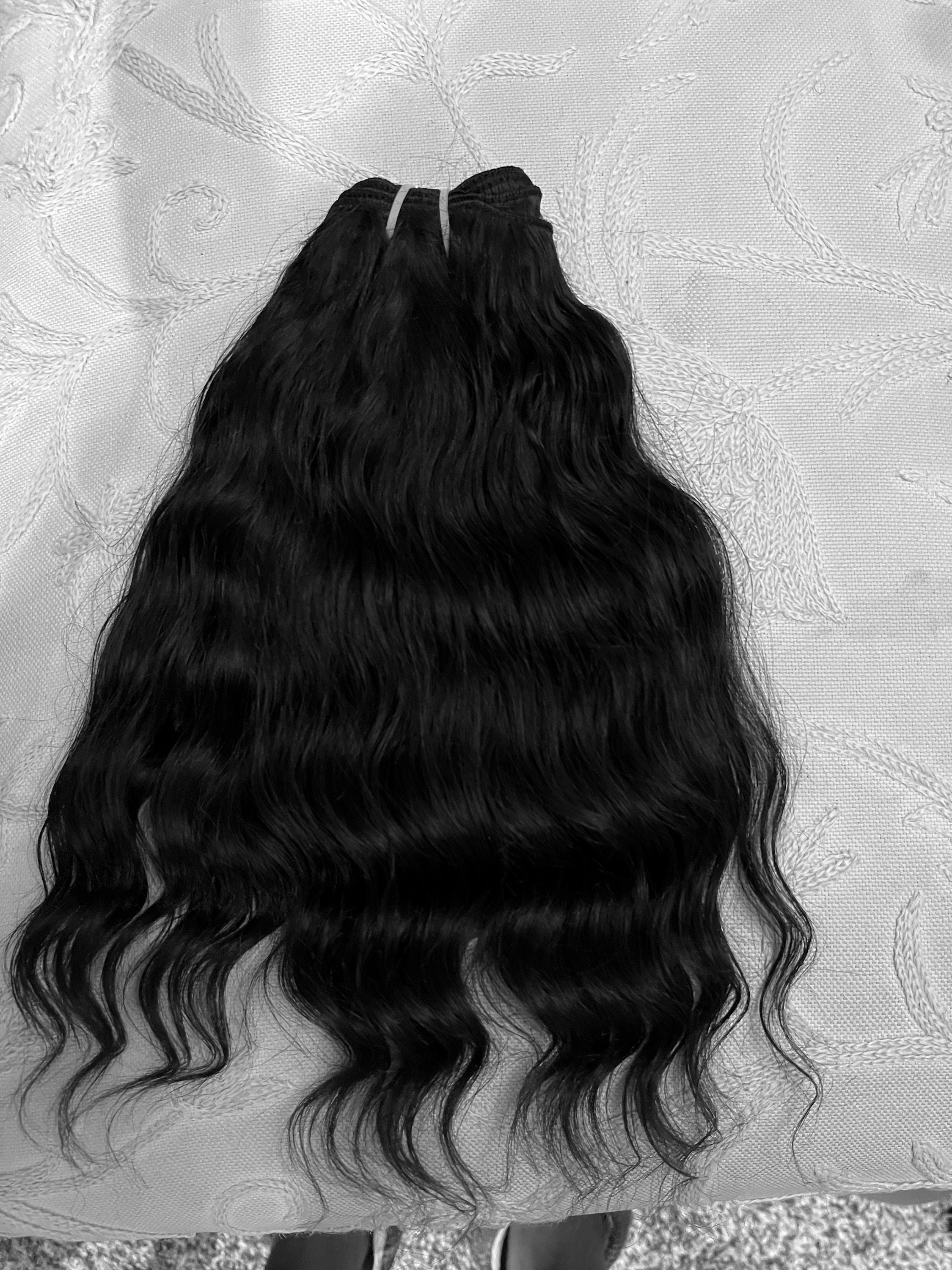 Authentic Raw Natural Wavy Hair Extensions - Etsy