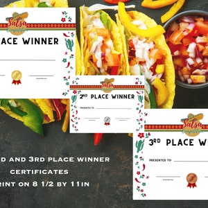Salsa Competition Printable Party Pack | Judges' Table - Etsy