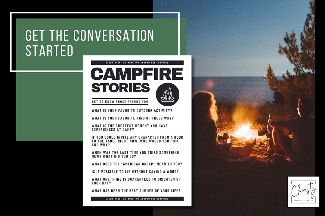 Table Talk Questions Campfire Stories Icebreaker Game Camp Printable - Etsy