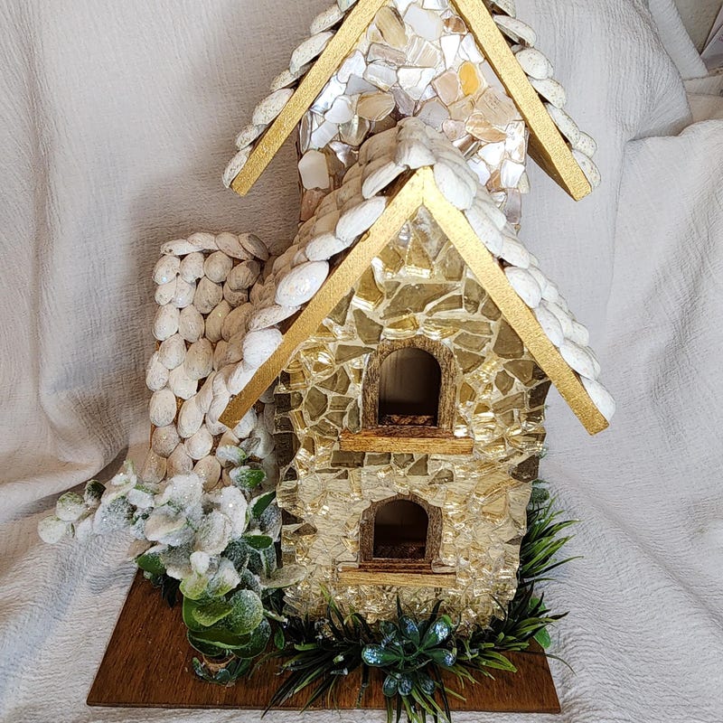 Seashell Birdhouse - Etsy