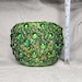 Beaded Pot Decorated by Using a Variety of Green Glass Beads. - Etsy