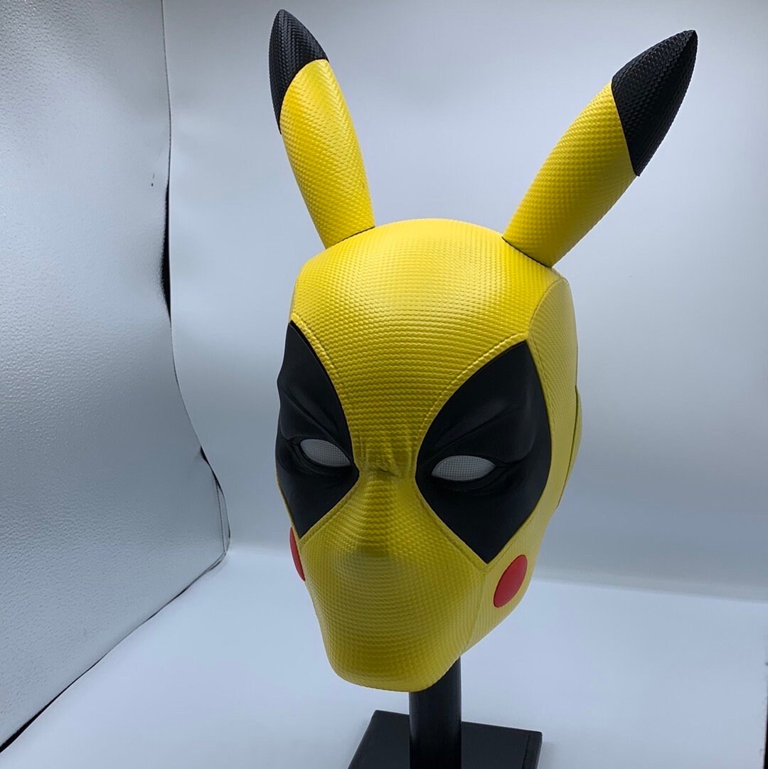 Pikapool Pikachu Deadpool Mask - Etsy