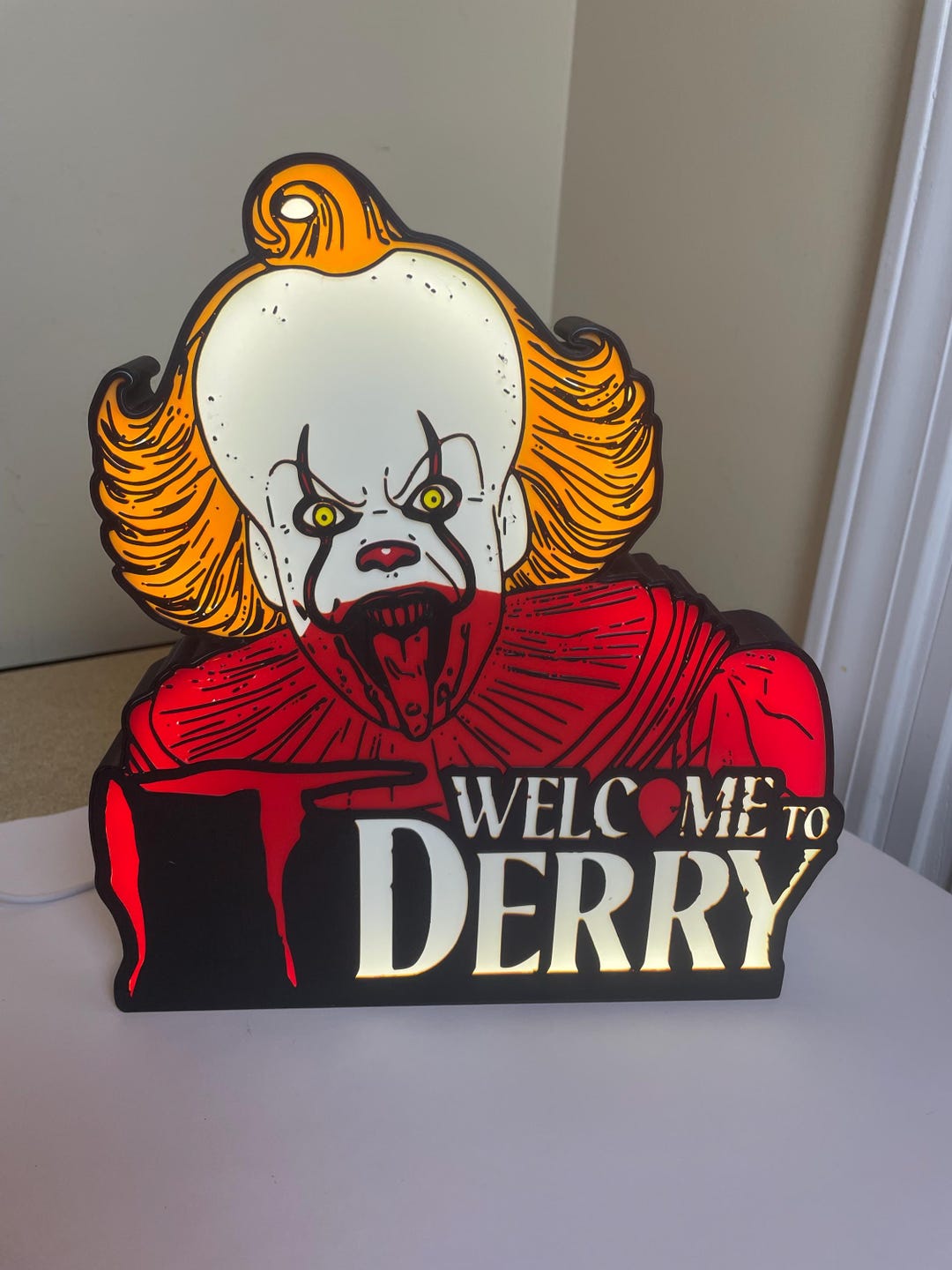 Pennywise Light Box Sign V2 - Etsy