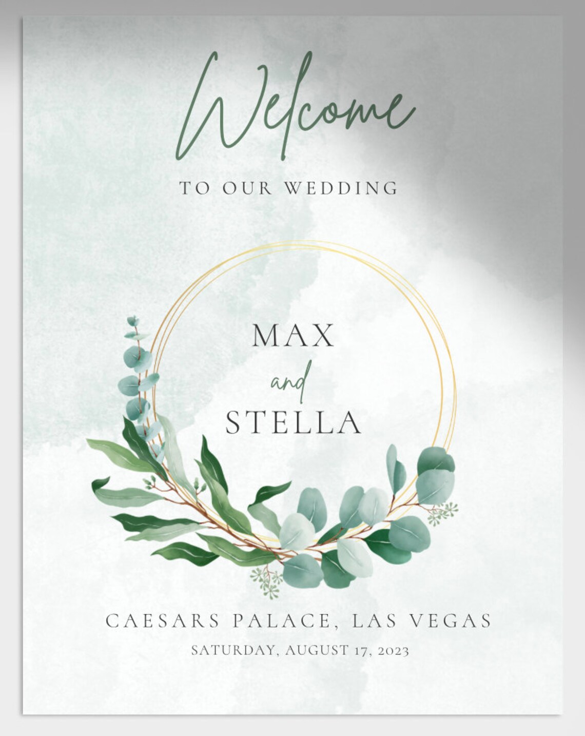 Wedding Program Template, Rustic Wedding Ceremony Program, Canva Editable Template - Etsy