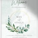 Wedding Program Template, Rustic Wedding Ceremony Program, Canva ...