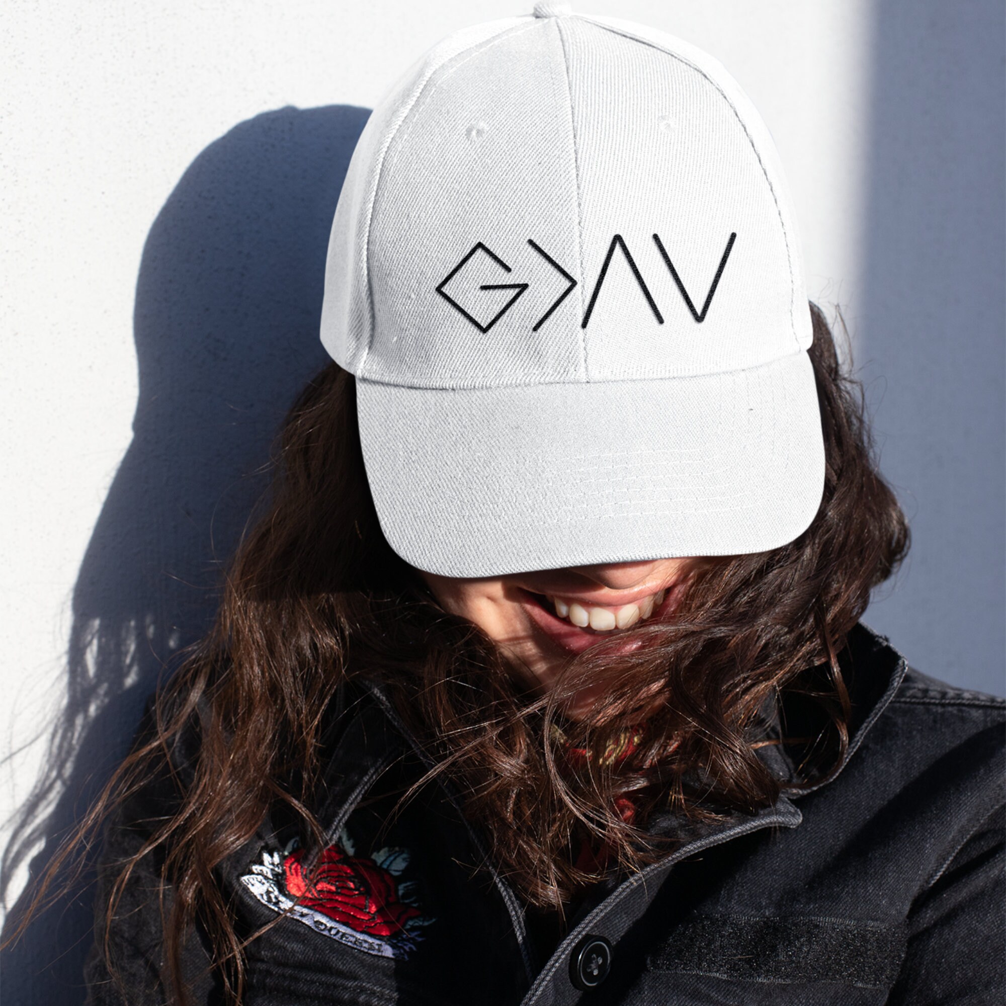 God is Greater Than the Highs and Lows Christian Baseball Hat ...