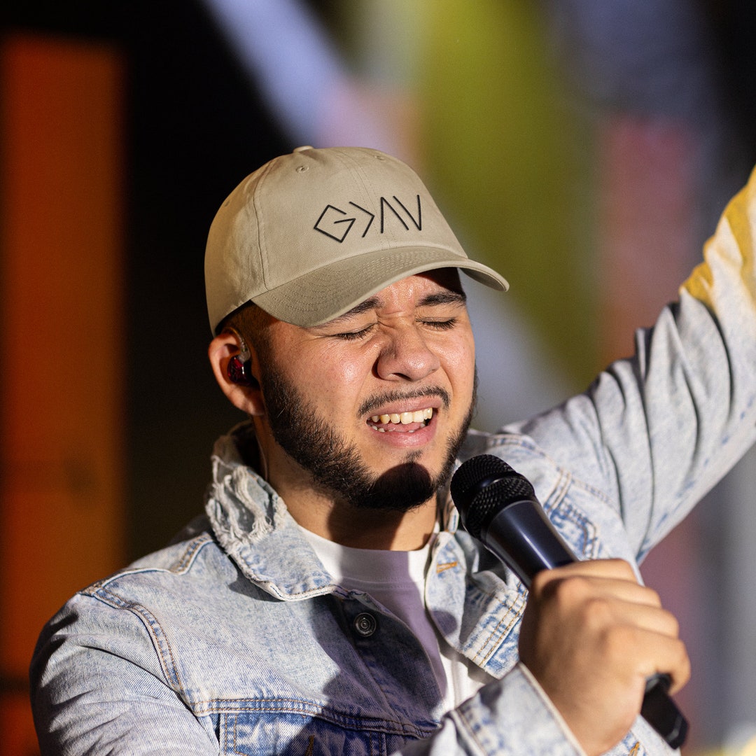 God is Greater Than the Highs and Lows Christian Baseball Hat ...