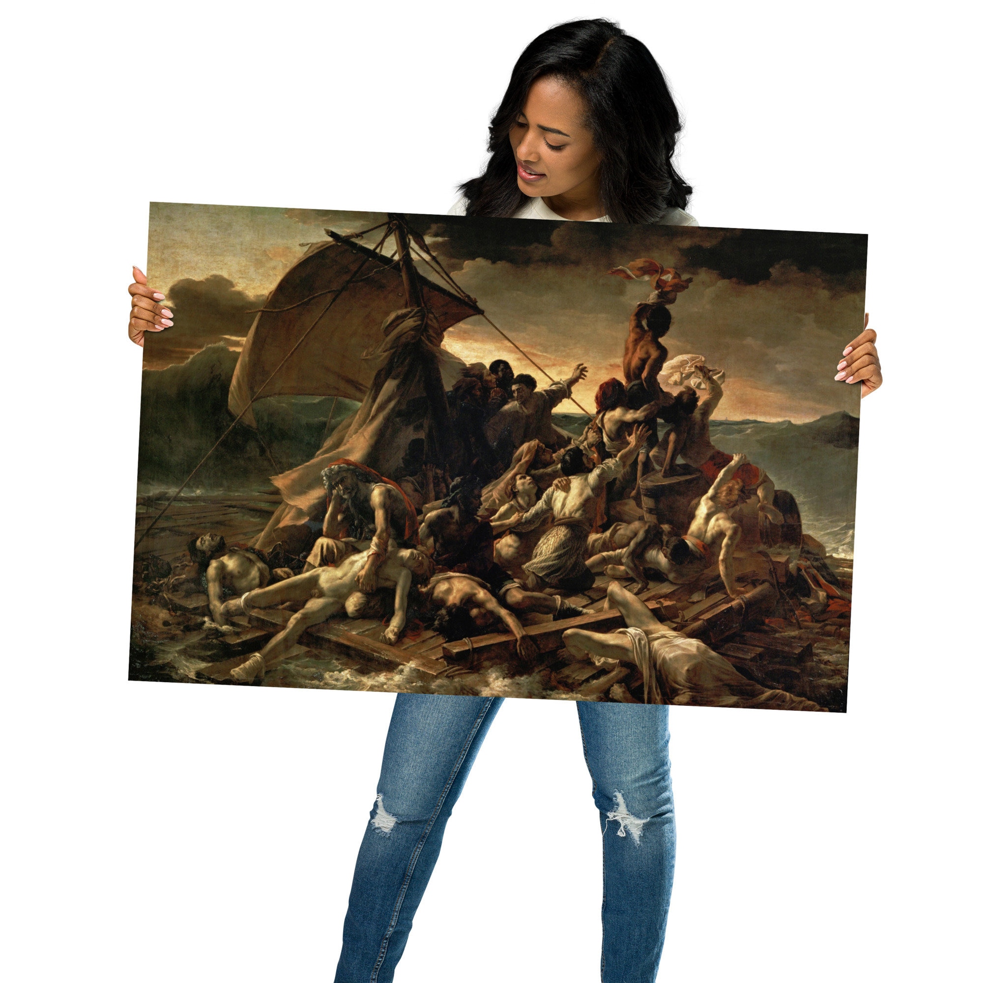 Het Vlot Van De Medusa Het Louvre Museum Maakt Zijn Volledige