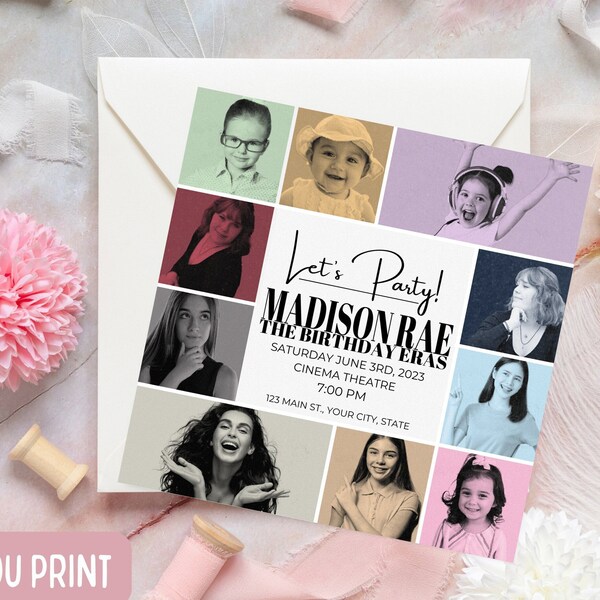 Custom Eras Tour Party Invitation - Etsy