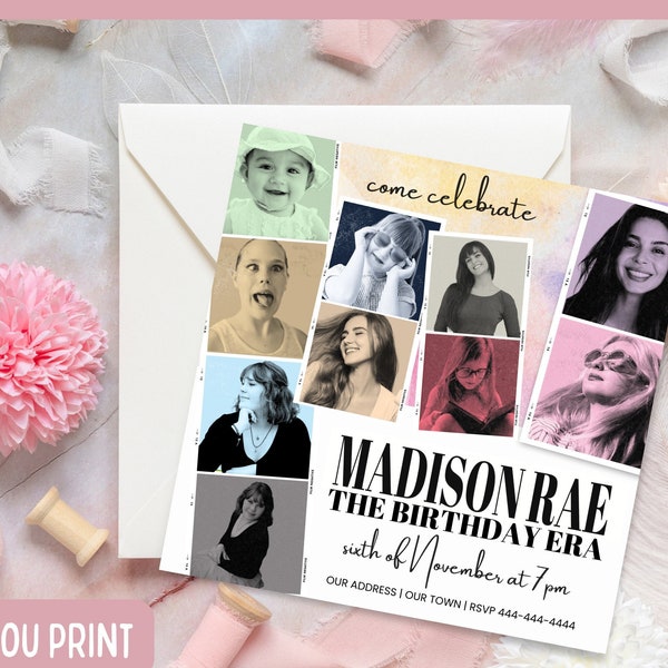 Double Digit Birthday Invitation Digital - Etsy