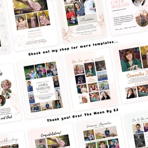 Personalized Yearbook AD Template: Graduation Recital Program Tribute ...