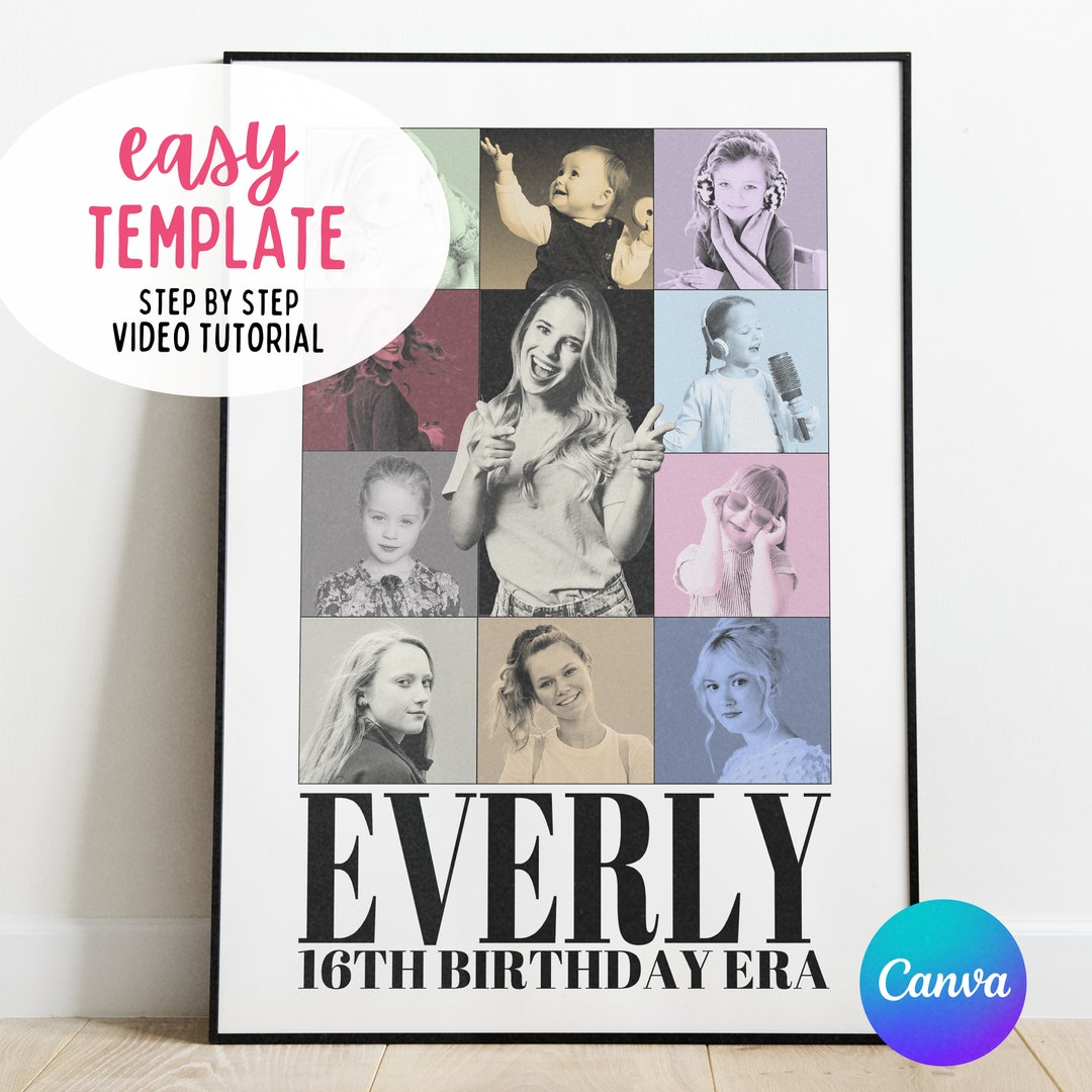 Personal Eras Tour Poster | Canva Templates Personalize Eras Posters ...