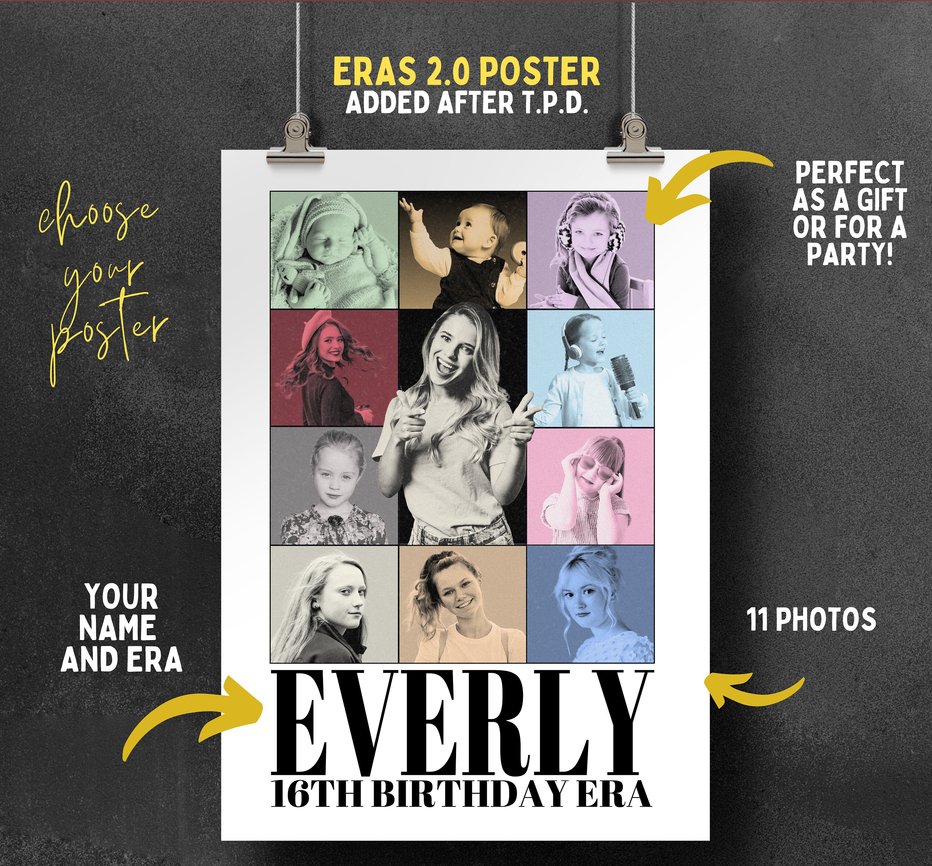 Personal Eras Tour Poster | Canva Templates Personalize Eras Posters ...