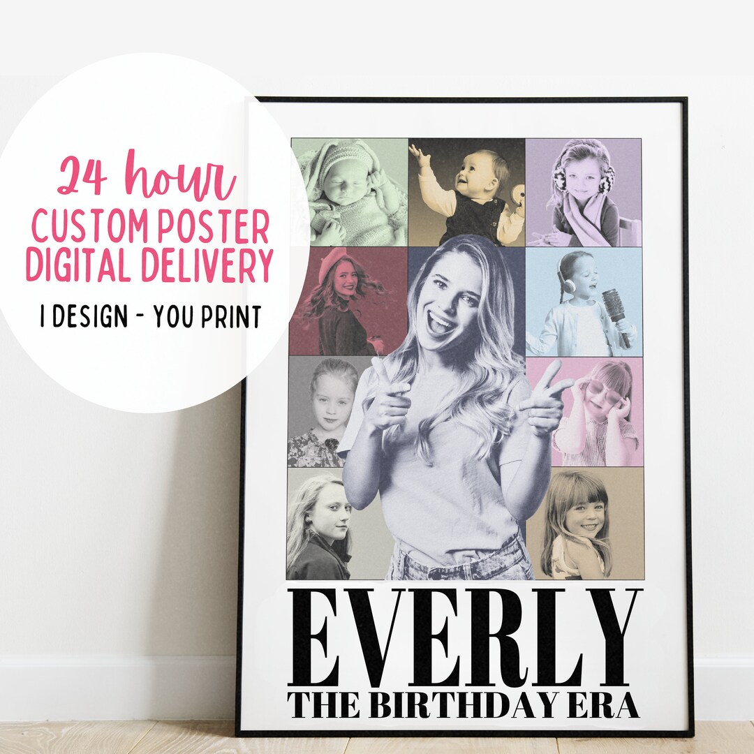 Custom Personalized Eras Poster Birthday Invitation for Swifty | Eras ...