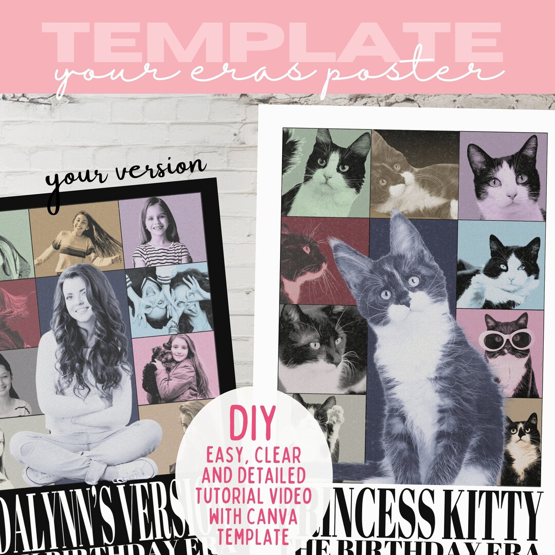 Custom Eras Poster Canva Template Personalized Printable Digital ...