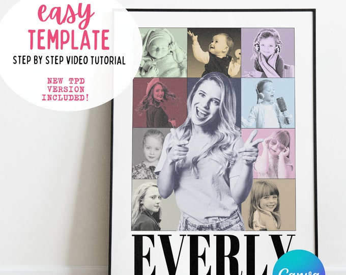 Custom Eras Poster | Era Poster Your Photos | Teenage Era Party ...