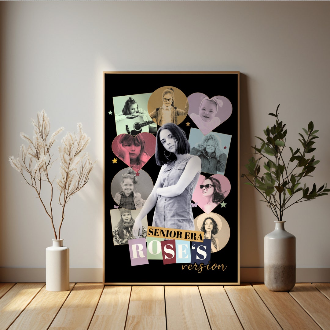 Custom Eras Photo Collage Birthday Poster | Custom Gift for Her | Eras ...