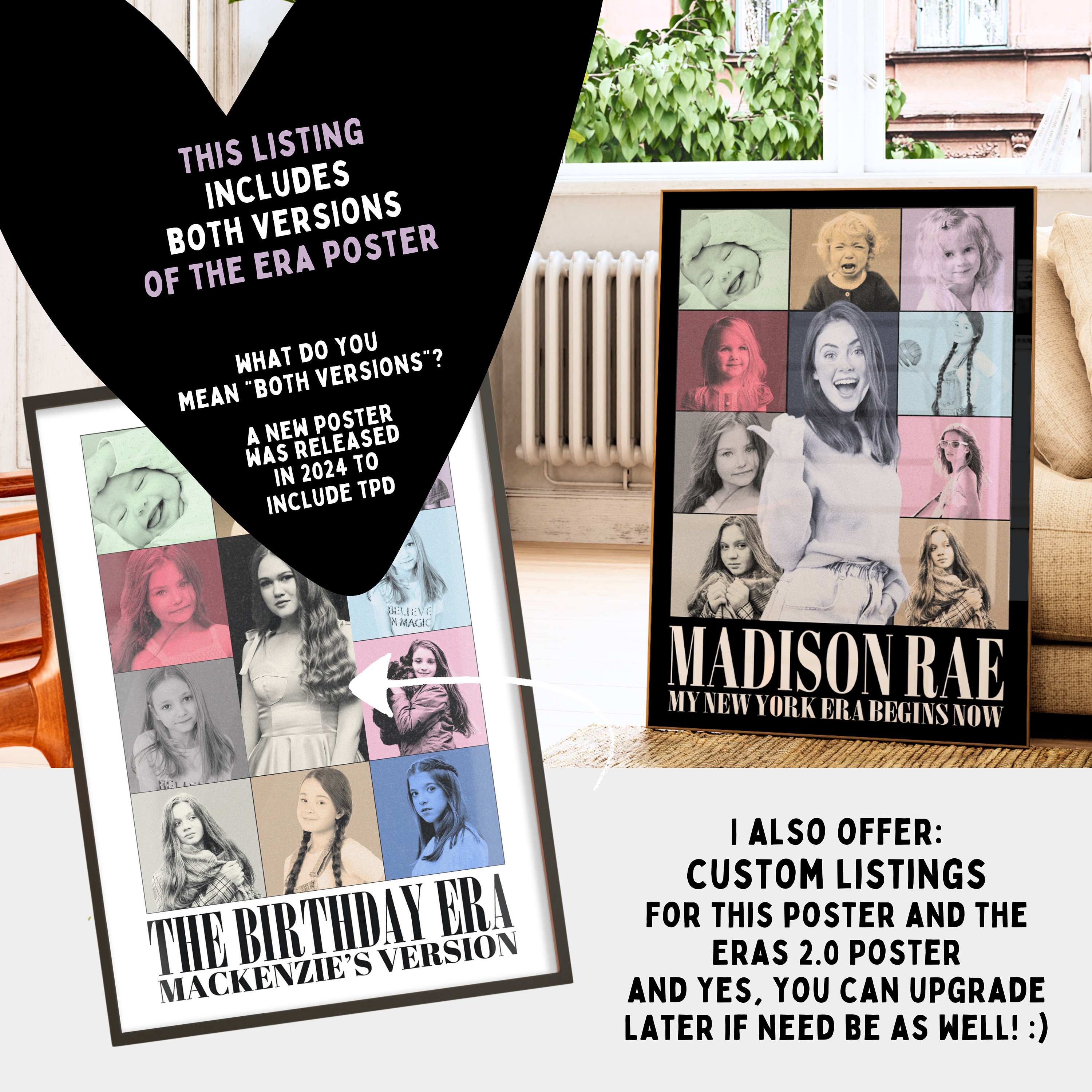 Custom Eras Poster Canva Template | Personalized Printable Digital ...