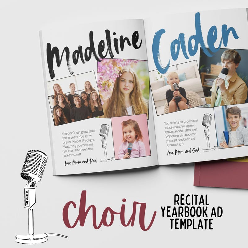 Playbill Ad Template - Etsy