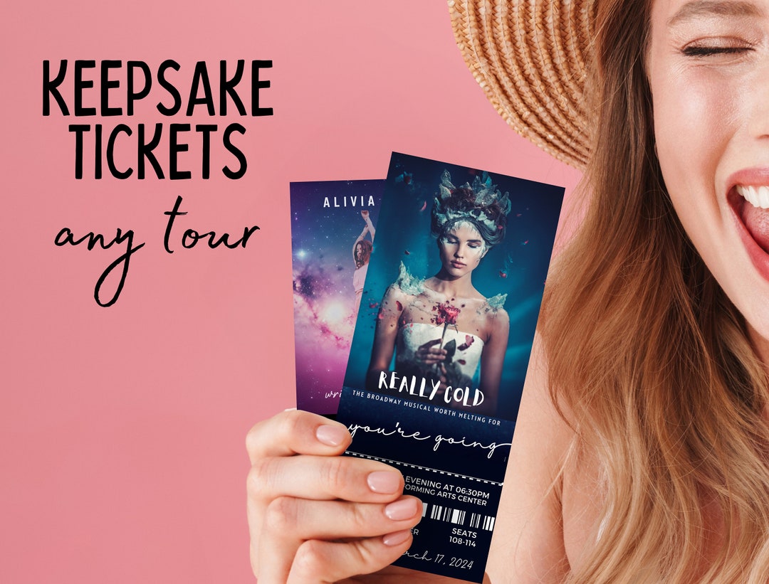 FAST Last Minute Personalized Printable Concert Tickets Fake Concert ...