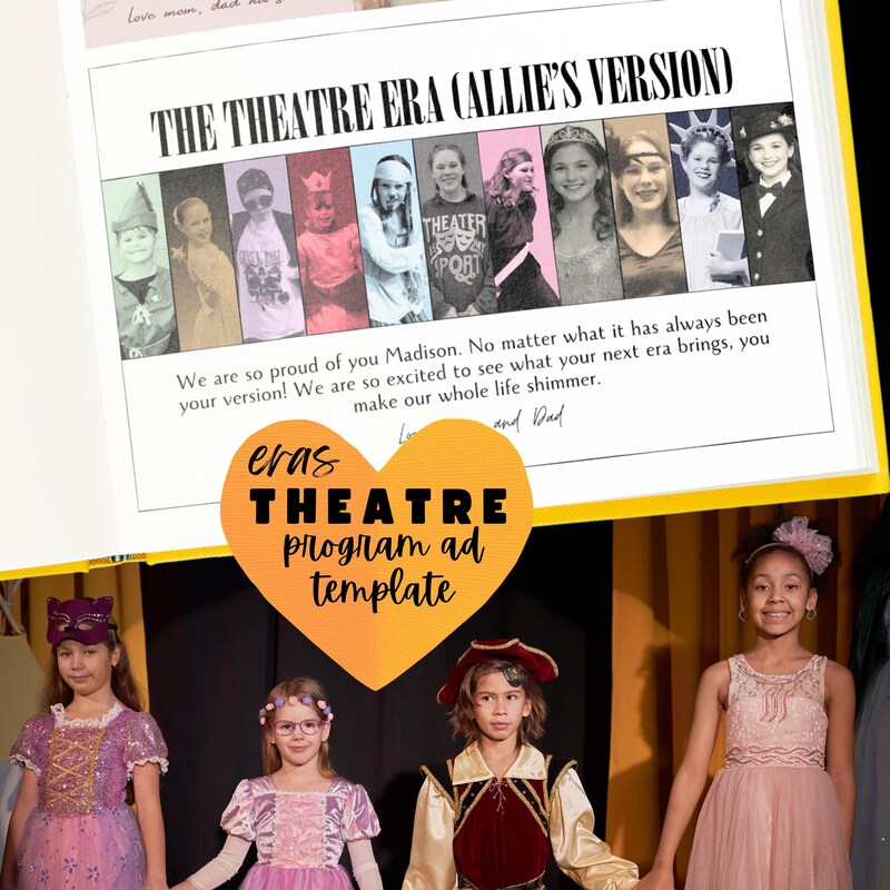 Playbill Ad Template - Etsy