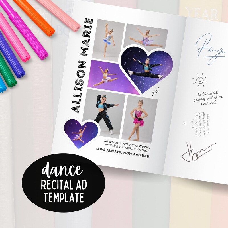 Playbill Ad Template - Etsy