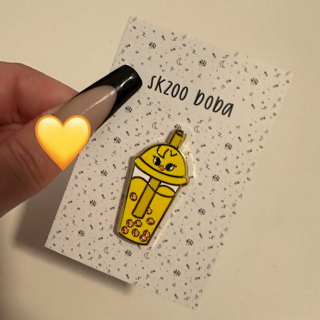 SKZOO Boba Enamel Pin - Bbokkari - Etsy