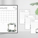 Floral Minimalist 2024 Calendar, Printable Monthly Calendar 2024, A4 ...