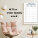 Family Weekly Planner Printable, Family Schedule, Family Organizer ...