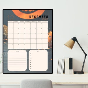 Halloween 2024 Calendar, Printable Watercolor Monthly Calendar 2024, A4 ...