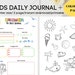 Kids Daily Journal Printable, Kids Diary Printable, Journal for Kids ...
