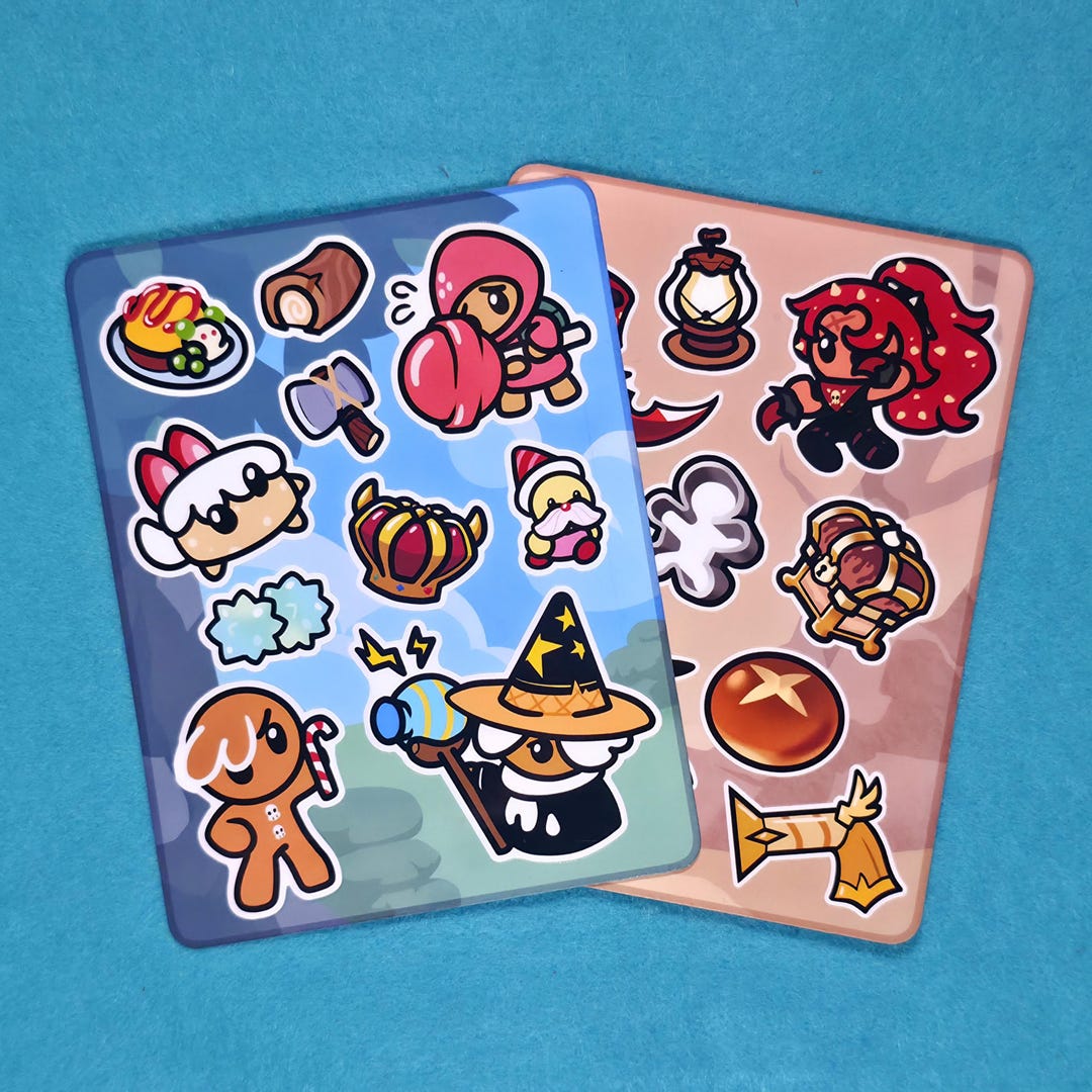 CRK Mini Sticker Sheet: Cookie Run Kingdom Vinyl Decals - Etsy