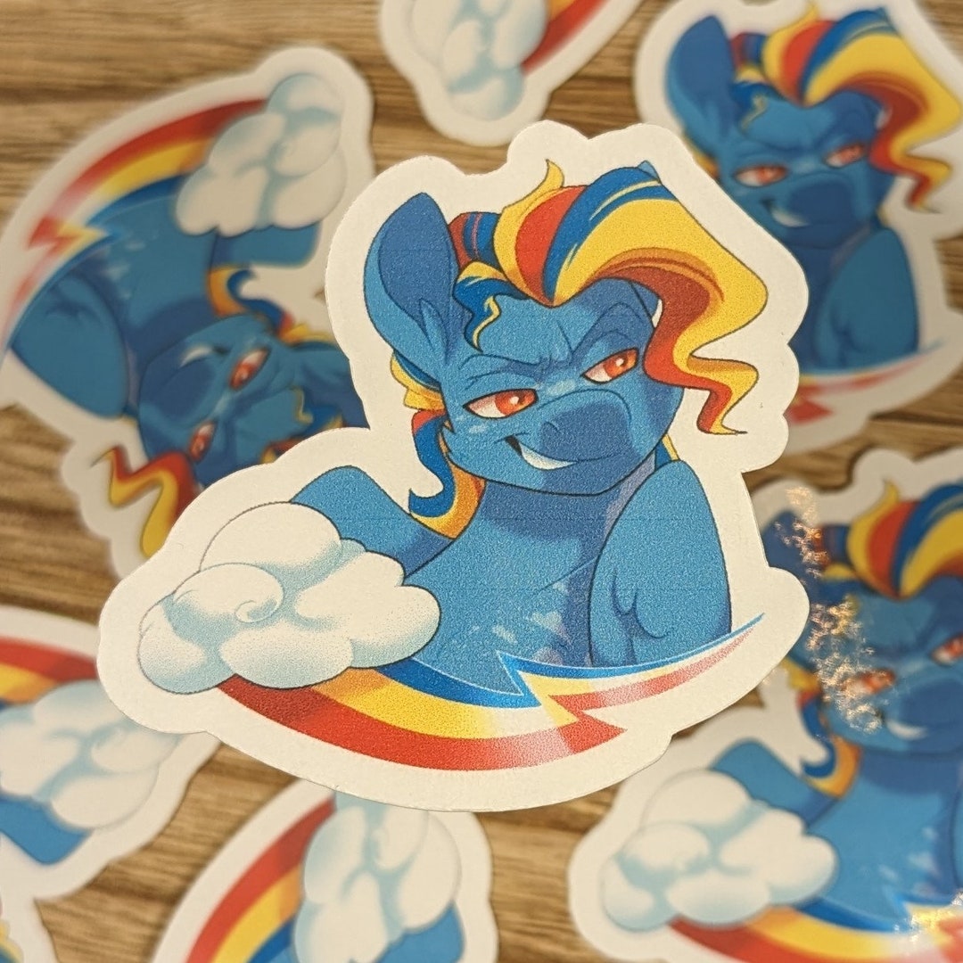 Rainbow Dash Sticker // Pony Pegasus // MLP Sticker - Etsy