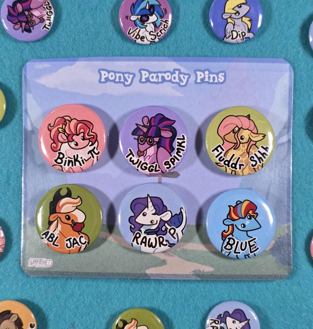 MLP Parody Pins // Pony Pins // Button Pack - Etsy