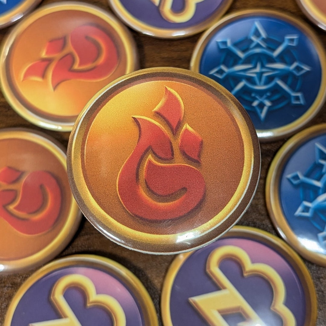 Wizard101 Elemental Pins // School Pins // Magic School Buttons - Etsy