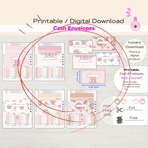 Printable Cash Envelopes With Spending Transaction Tracker, Money ...