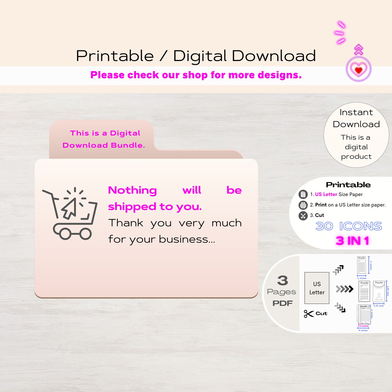 Dining Out Printable Saving Challenge Bundle Kit Instant Download PDF ...