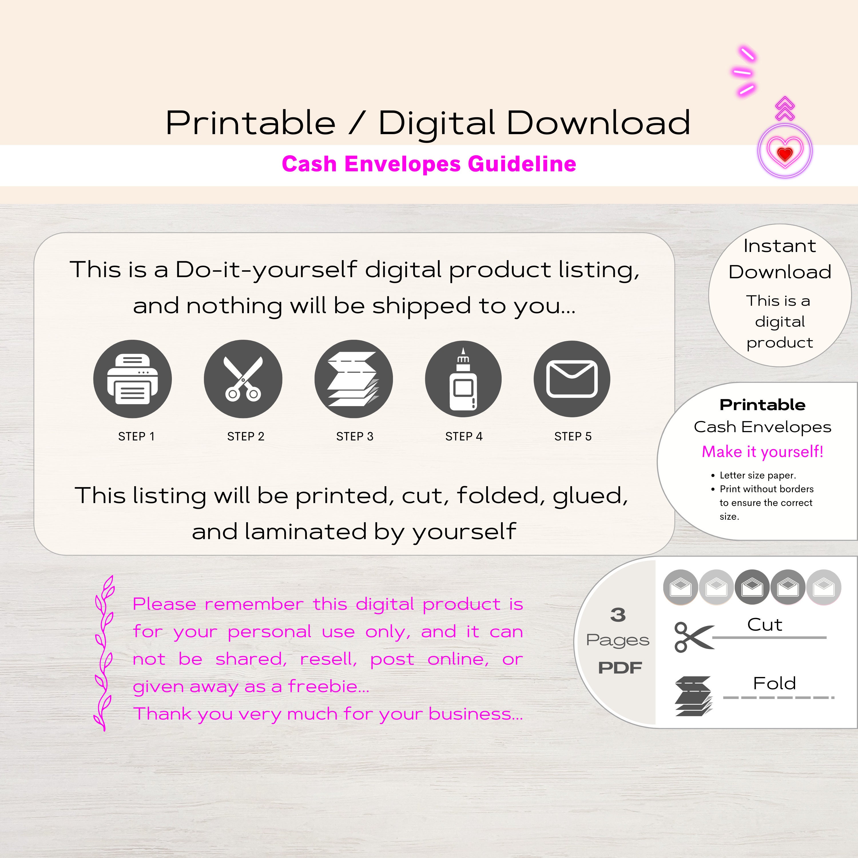 Dining Out Printable Saving Challenge Bundle Kit Instant Download PDF ...