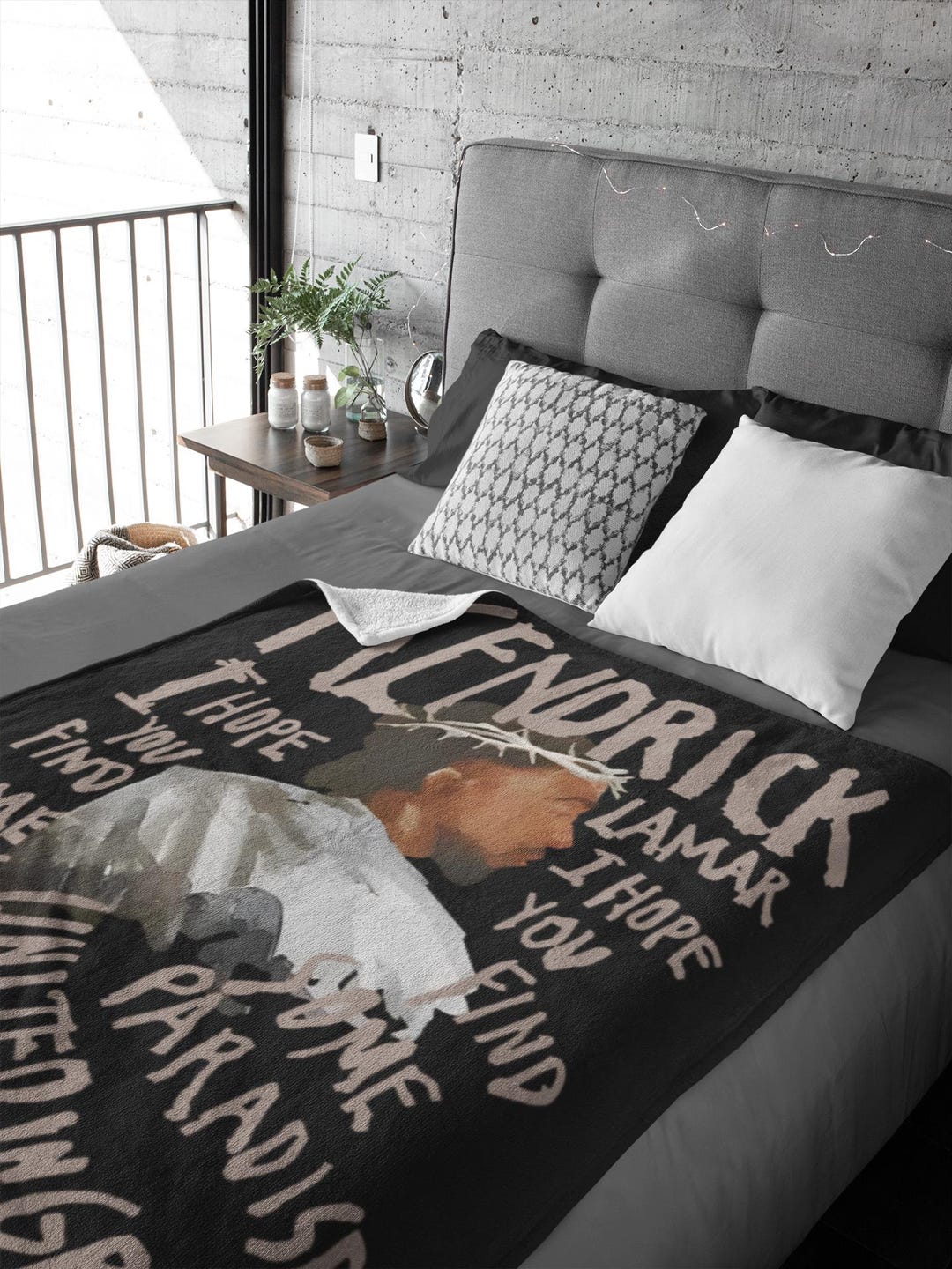 Kendrick Lamar Blanket, Kdot Lamar TV off GNX Merch, Hip Hop California ...