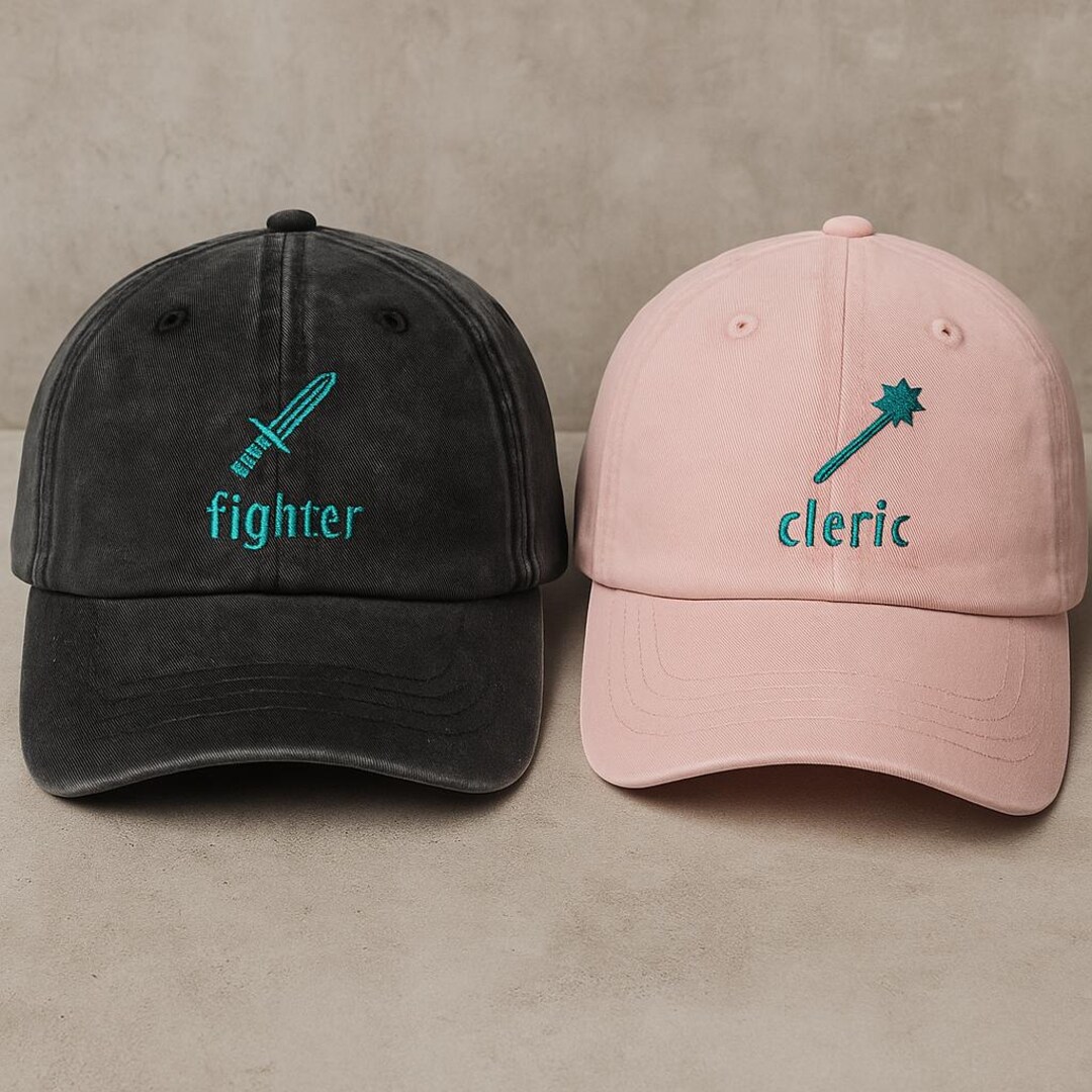 RPG Class Embroidered Hat – Custom Dnd Class Baseball Cap – RPG Gift ...