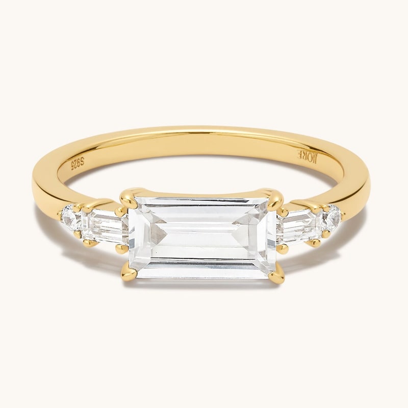 Baguette Ring - Etsy