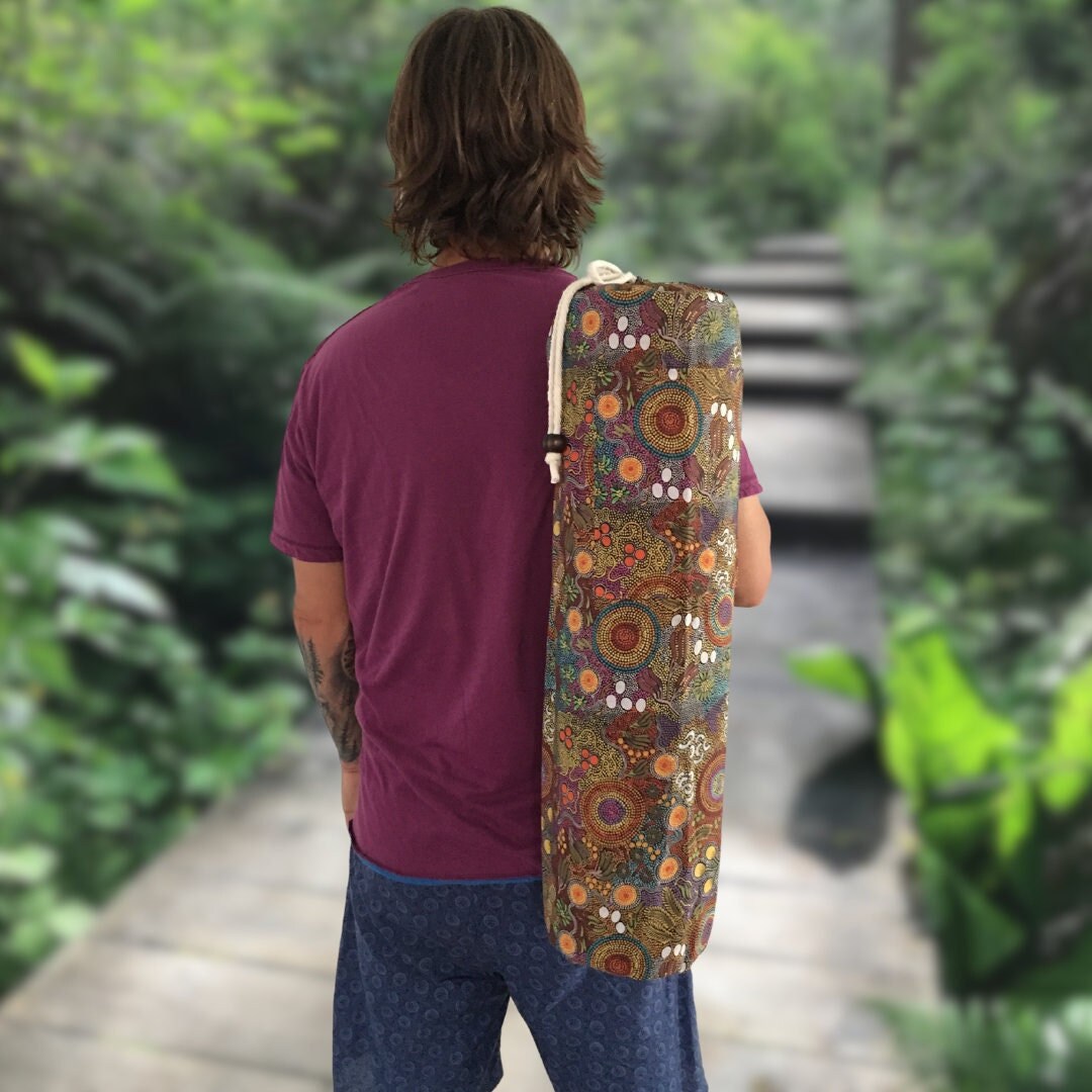 Budgerigar Dreaming Yoga Mat Bag - Large Size, Drawstring Cord, Pocket ...