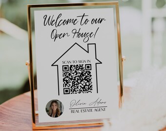 Open House Feedback QR Code, QR Code Sign Template, Printable Sign for ...