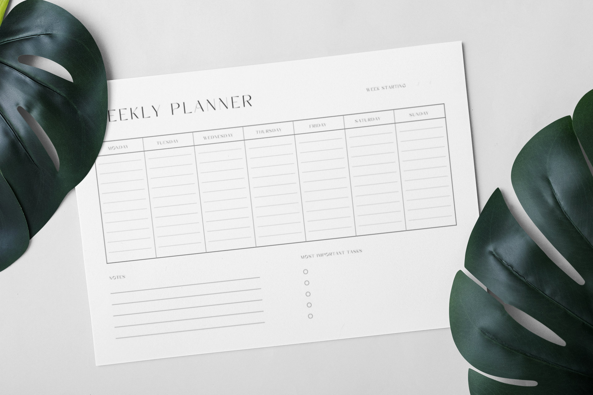 Minimalist Weekly Planner, ADHD Planner, Anxiety Planner, Weekly ...
